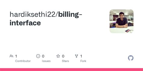 GitHub Hardiksethi22 Billing Interface