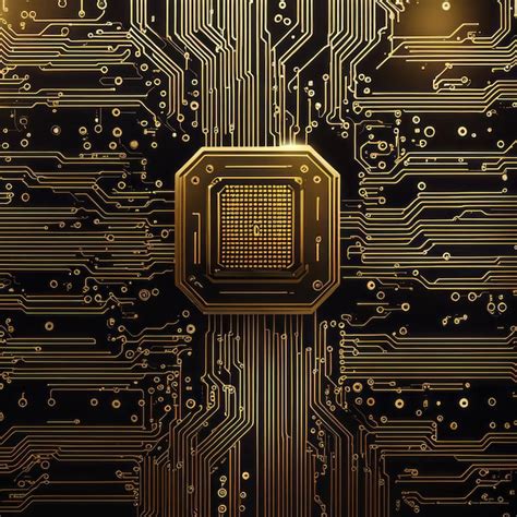 Premium Ai Image Advanced Technology Visualization Circuit Board Cpu