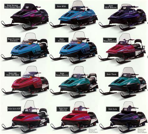 1994 Polaris Brochure With Specs Snowmobile Fanatics