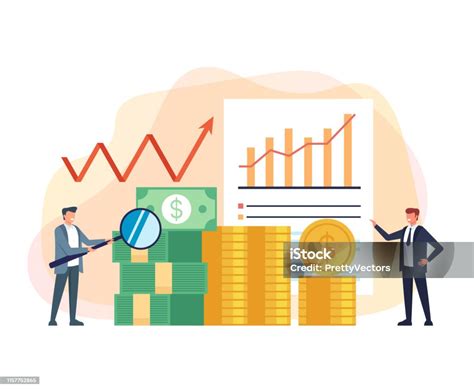 투자자 사업가 사무실에서 일하는 노동자 캐릭터 투자 성공적인 비즈니스 개념 벡터 플랫 만화 그래픽 디자인 일러스트 경영자에 대한 스톡 벡터 아트 및 기타 이미지 Istock