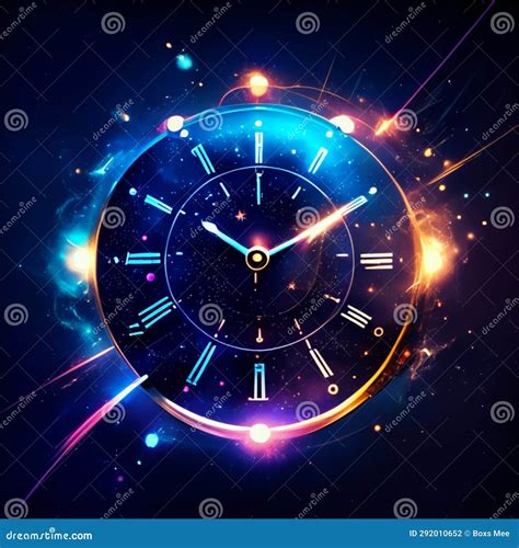 Abstract Clock Background Time Concept Vector Illustration For Your Design Stock Illustration