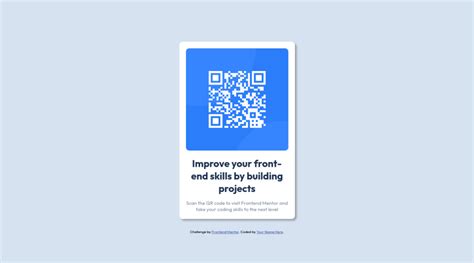 Frontend Mentor Qr Code Html Css Coding Challenge Solution