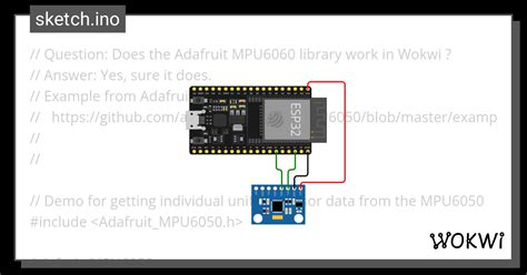 Test Esp32 Mpu6050 Wokwi Esp32 Stm32 Arduino Simulator