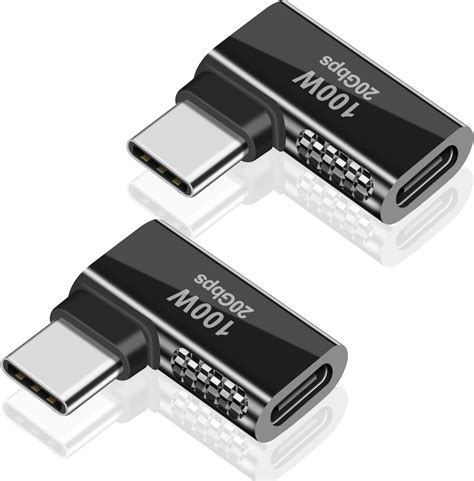 Amazon Com Duttek Degree Usb C Adapter Pd W Right Angle Usb C Extender Adapter