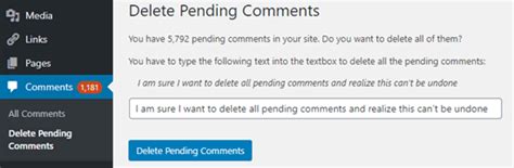 How To Delete All Pending Comments In Wordpress 2 Methods