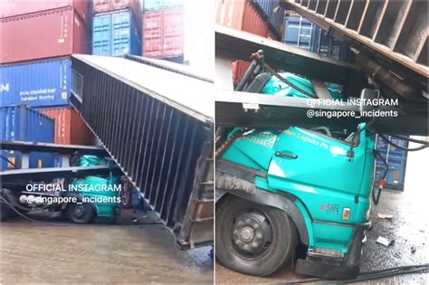 Prime Mover Driver Jumps To Safety As Container Stacker Crushes Driver Prime Mover Driver Jumps To Safety As Container Stacker Crushes Driver