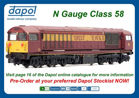 New N Gauge Class 58 Models Announced Dapol