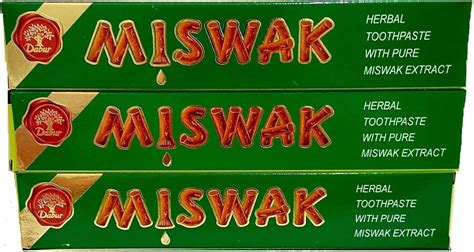 Dabur Herbal Toothpaste Miswak 100ml x 6 Packs – BigaMart