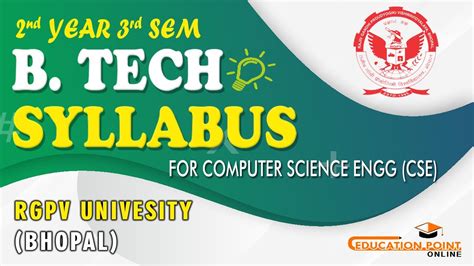 Rgpv Btech 3rd Sem 2nd Year Computer Science Engineering Cse Syllabus Btech Rgpv Youtube
