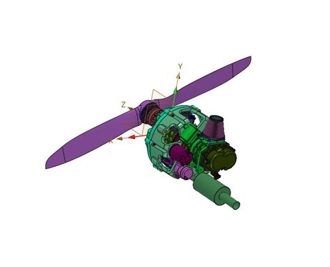 固定翼磁电点火航模汽油发动机step 模型图纸下载 懒石网