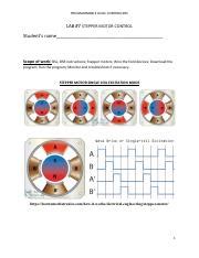 Stepper Motor Control BSL And BSR Instructions In PLC Lab 7 Course Hero