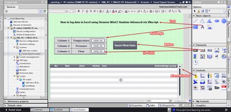 Export Data From Wincc Runtime Advanced Into Excel Using Vb Script
