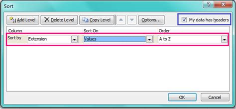 How To Sort By File Extension In Excel