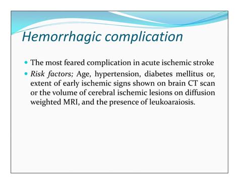 Thesis Section Management Of Hyperacute Ischemic Stroke Ppt
