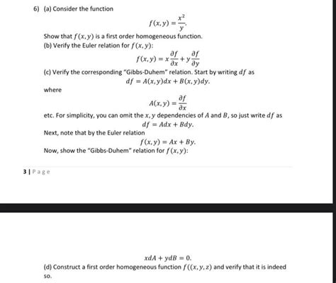 solved 6 a consider the function f x y show that f x y