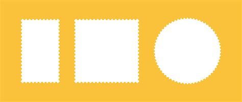 우표 템플릿 프레임 빈 테두리 엽서 배경막 편지 모형 태그 레이블 쿠폰 빈 원 직사각형 빈티지 우표 곡선형 흔들림 물결 모양의 천공 된 가장자리가있는 상자 가리비에 대한