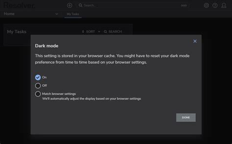 Enabling Dark Mode Resolver Knowledge Base