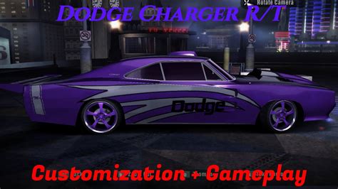 Nfs Carbon Dodge Charger Rt Customization And Gameplay Youtube