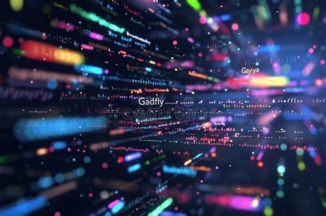 Colorful Code On Dark Background For Software Development Stock Illustration Illustration Of