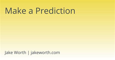 Debugging Tip Make A Prediction Rprogramming