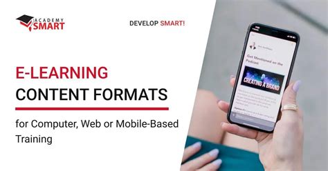 8 Types And Formats Of Elearning Content Academy Smart