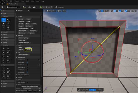 Modeling Mode Quick Start In Unreal Engine Unreal Engine 56