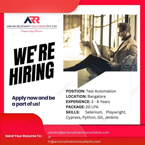 Arr Recruitment Solutions Private Limited Empowering Women On Linkedin Testautomation