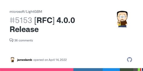 Rfc 400 Release · Issue 5153 · Microsoftlightgbm · Github