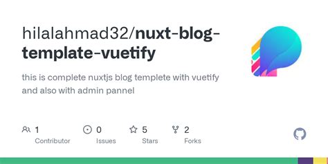 GitHub Hilalahmad32 Nuxt Blog Template Vuetify This Is Complete