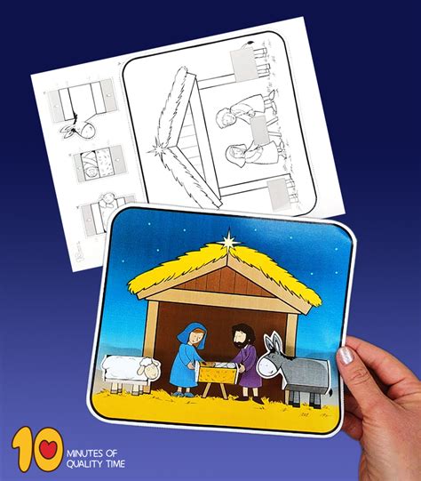 Nativity Scene Craft 10 Minutes Of Quality Time