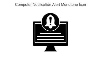 Computer Notification Alert Monotone Icon In Powerpoint Pptx Png And Editable Eps Format PPT Example