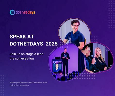 Dotnetdays Dotnet Cfp Speakerswanted Techconference Community Inspiration Dotnetdaysro