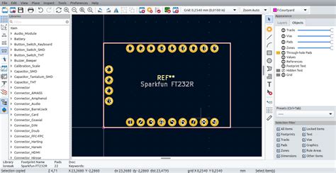 Sparkfun FT R Breakout KiCAD Footprint And D File KiCad Rookie