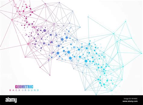 Structure Molecule And Communication Dna Atom Neurons Abstract Polygonal Structure With