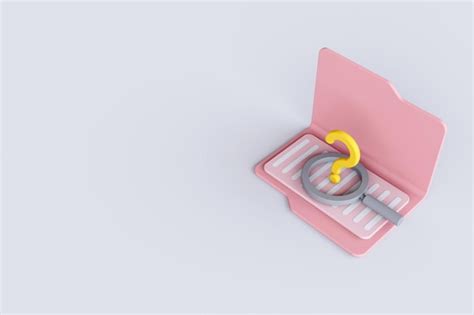 Premium Photo 3d Rendering Document Search Concept Folders Documents And Media