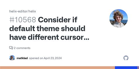 Consider If Default Theme Should Have Different Cursor Colors For