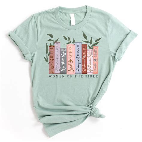 Love In Faith Women Of The Bible Short Sleeve Heather Sage