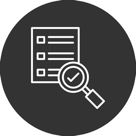 Evaluate Line Inverted Icon 9895949 Vector Art At Vecteezy