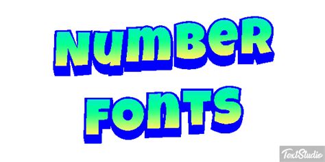 Number Fonts Font Animated GIF Logo Designs