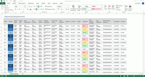 Requirements Tracking Spreadsheet Db Excel Com
