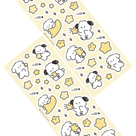 สติกเกอร์ ลายการ์ตูนสุนัขน้อยน่ารัก สีขาว สไตล์เกาหลี สําหรับตกแต่งไดอารี่ Diy Shopee Thailand
