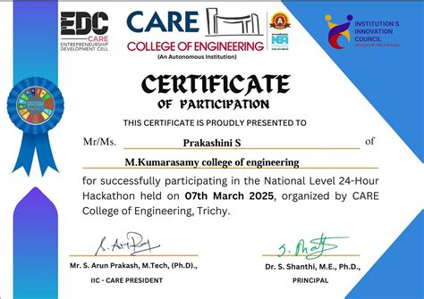 Hackathon Learningexperience Innovation Teamwork Prakashini S