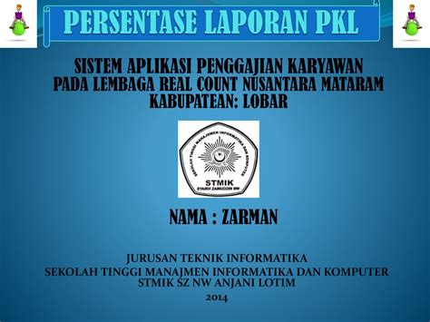 Contoh Ppt Laporan Pkl Mahasiswa 56 Koleksi Gambar