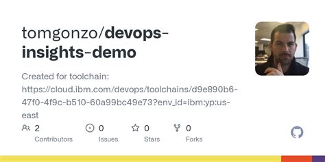 Github Tomgonzo Devops Insights Demo Created For Toolchain