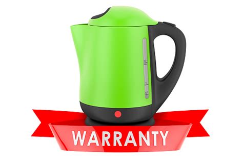 전기 주전자 보증 개념 흰색 배경에서 격리된 3d 렌더링 3차원 형태에 대한 스톡 사진 및 기타 이미지 3차원 형태 가정 생활 가정 주방 Istock