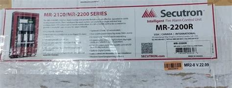 Secutron Fire Alarm System Mr 2100 2200 At ₹ 125000 Piece Fire Control Devices In Noida Id