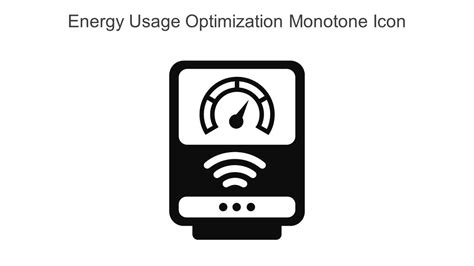 Energy Usage Optimization Monotone Icon In Powerpoint Pptx Png And