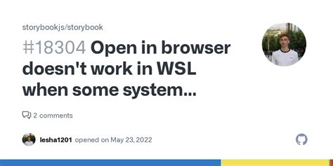 Open In Browser Doesnt Work In Wsl When Some System Dependencies Aren
