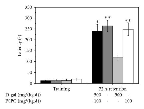 Performance In The Passive Avoidance Test All Values Are Expressed As Download Scientific