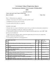 Ds Mse Pdf Government College Of Engineering Jalgaon An Autonomous Institute Of